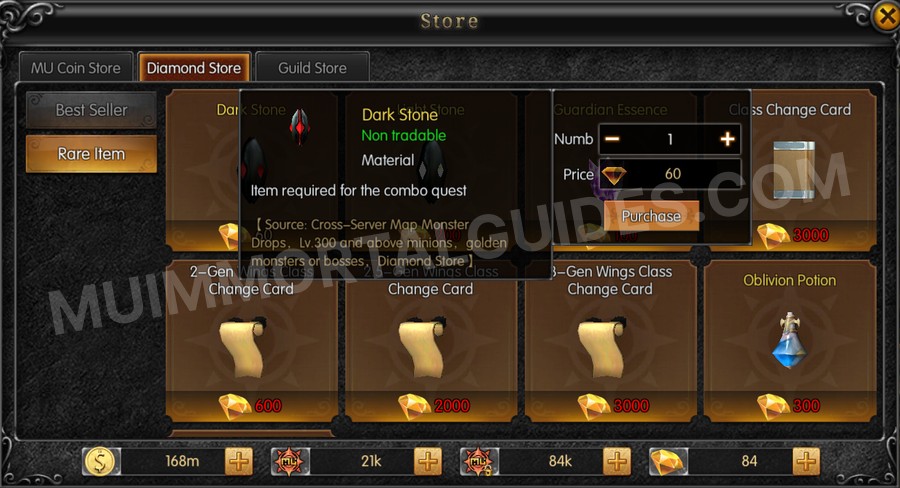 Dark Stone — MU Immortal Item