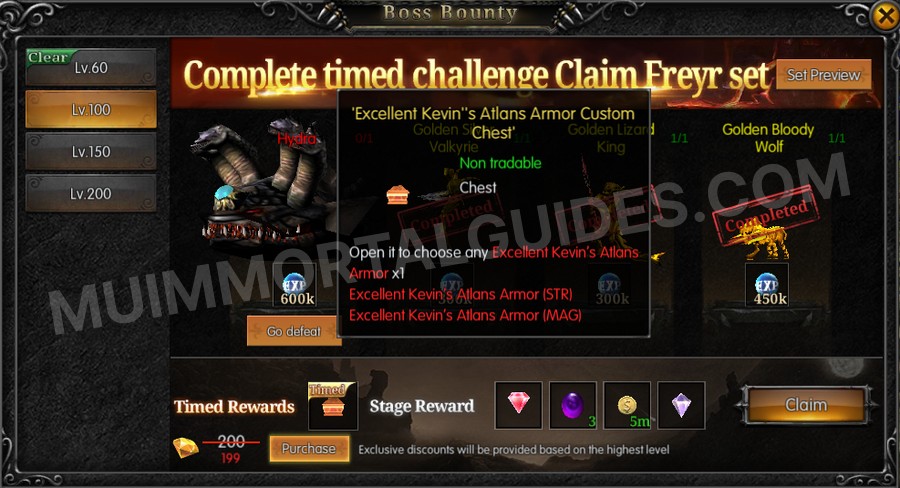 Excellent Kevin's Atlans Armor Custom — MU Immortal Item