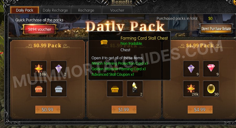 Farming Card Stall Chest — MU Immortal Item
