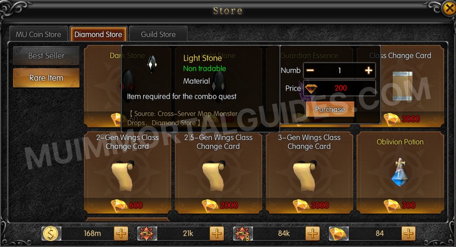 Light Stone — MU Immortal Item