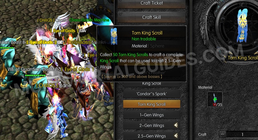 Torn King Scroll — MU Immortal Item