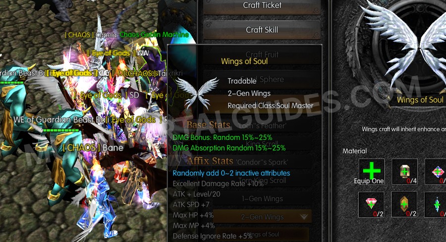 Wings of Soul — MU Immortal Item